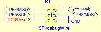JTAGICE mkII 6 Polig - Mikrocontroller.net