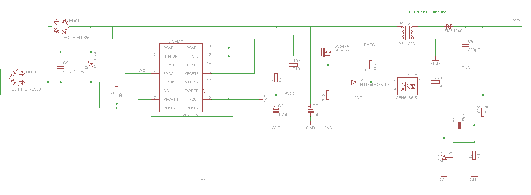 Problem mit Power over Ethernet mit Chip LCT4267 - Mikrocontroller.net