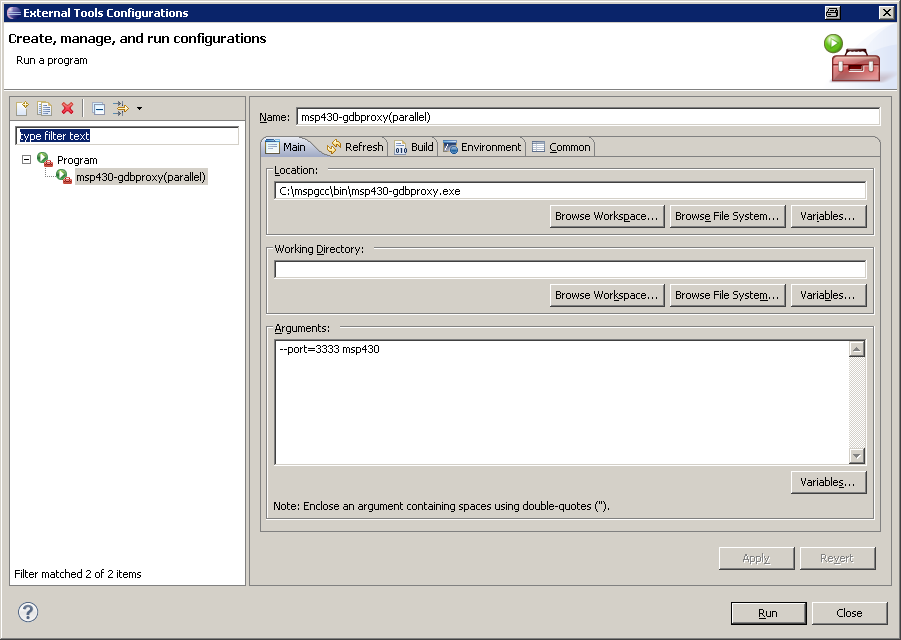 msp430gcc4 / Eclipse / Sampel code MSP430F499stk2 - Mikrocontroller.net
