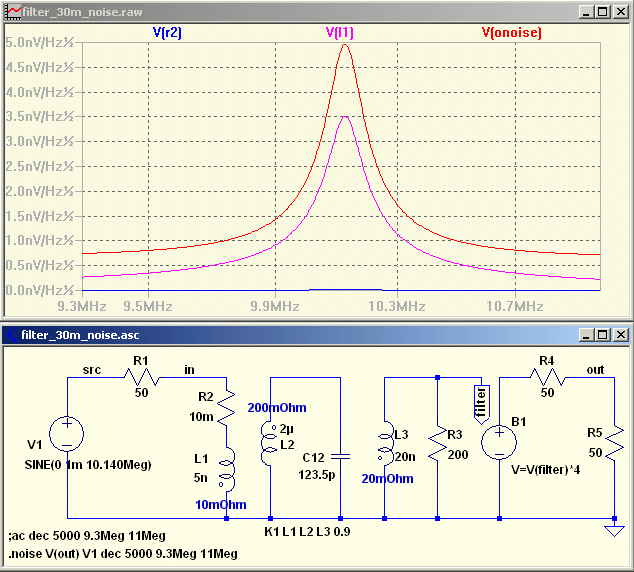 Filter mit Rauschphänomen in LTspice - Mikrocontroller.net