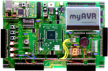 [V] myAVR Board MK3 64K + Netzteil + Gamepad [95€] : ATmega640, Grafik-LCD, incl. Programmer ...