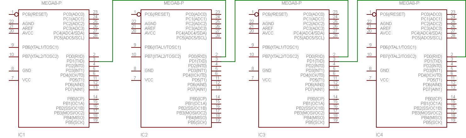 AVR-UART-Kaskade, geht das so? - Mikrocontroller.net