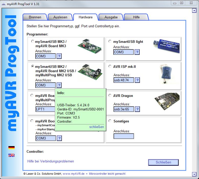 ATMEGA 2561: Signatur konnte nicht ausgelesen werden. - Mikrocontroller.net