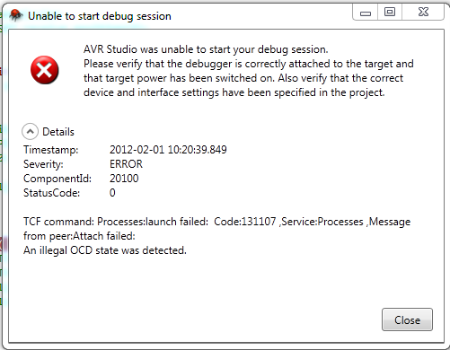 Problem mit JTAGICE3 / AVR Studio 5 / ATmega644P - Mikrocontroller.net