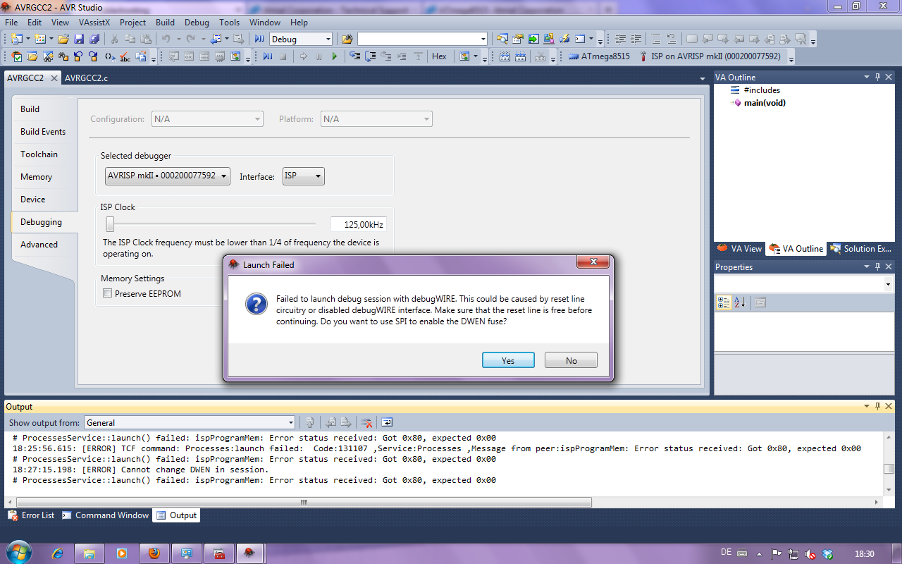 ISP MKII funktioniert nicht richtig - Mikrocontroller.net