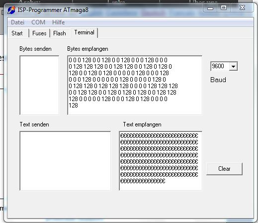 ISP-Programmer ATmega8 Probleme mit Print Ausgabe - Mikrocontroller.net