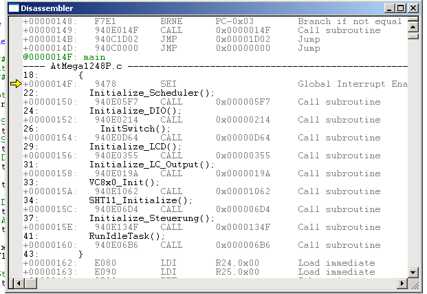 Debugger im AVR Studio 4.19 - Mikrocontroller.net