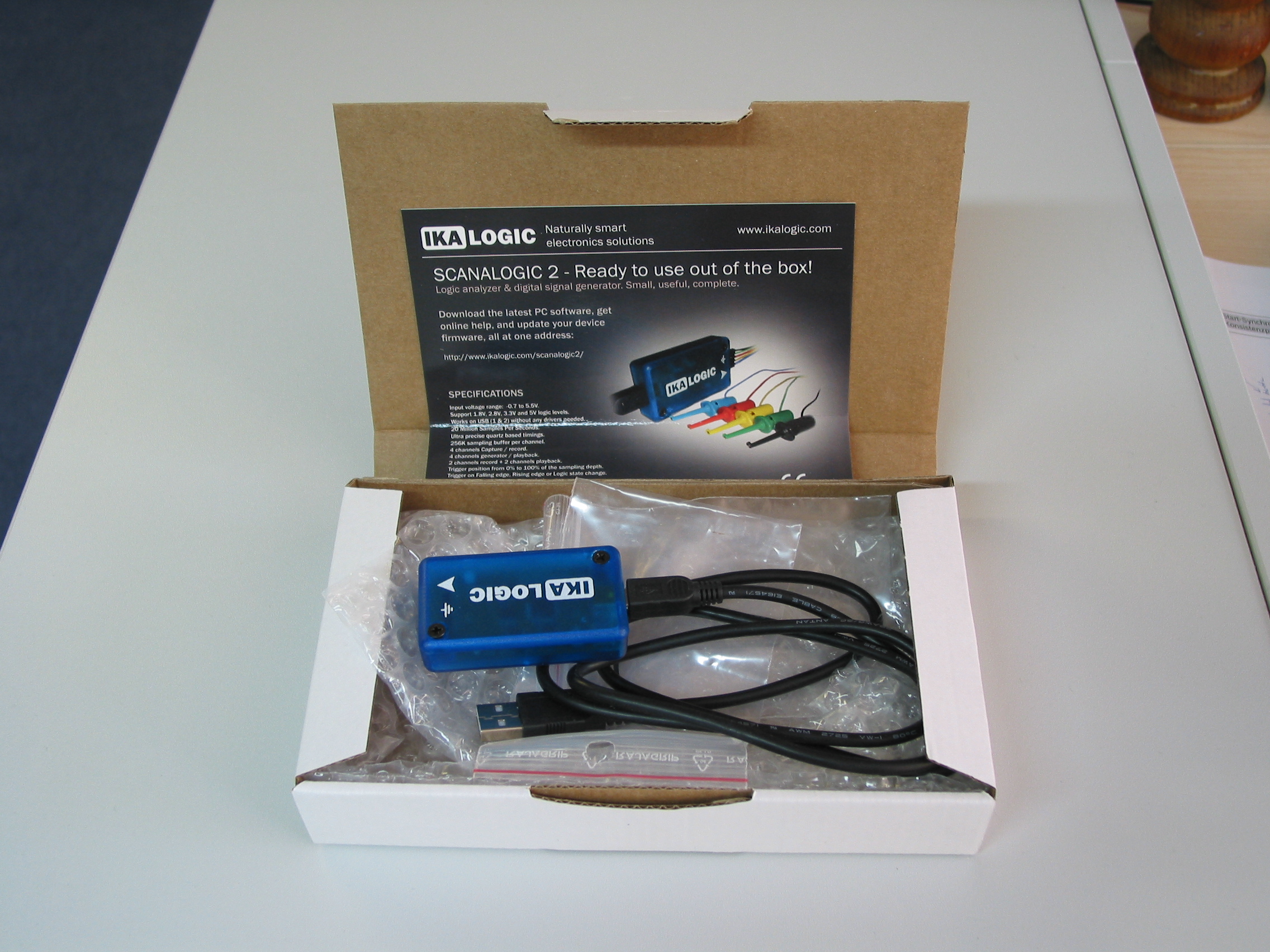 Verkaufe Logik Analyzer SCANALOGIC 2 von IKA Logic - Mikrocontroller.net