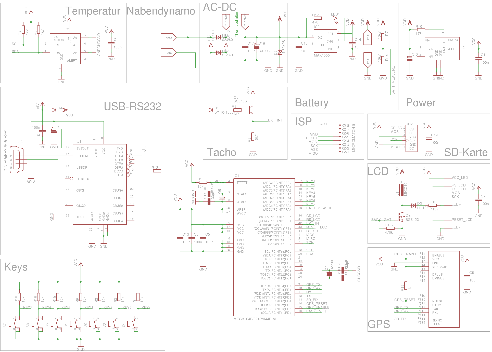 Schaltplan Fahrradcomputer - Mikrocontroller.net