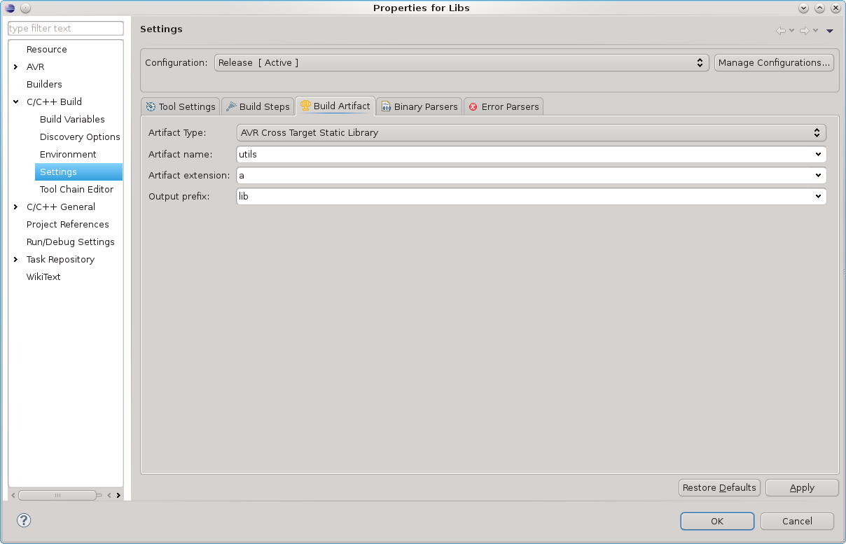 AVR GCC Toolchain: Lib erzeugen - Mikrocontroller.net