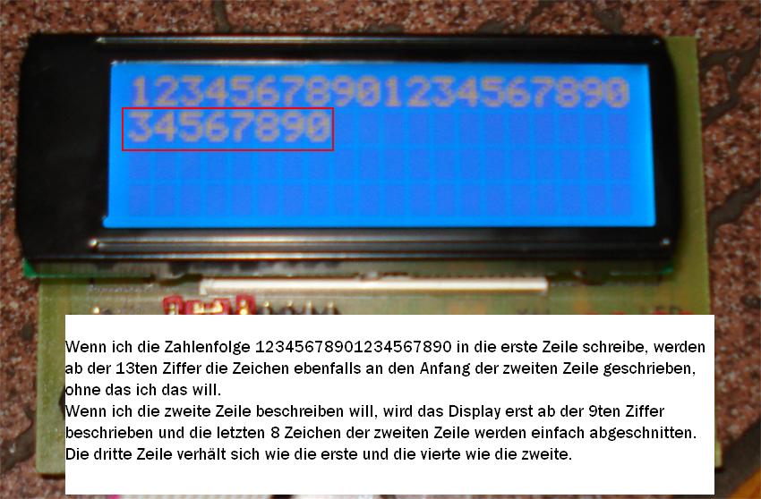Probleme mit Displayansteuerung (4*20) - Mikrocontroller.net