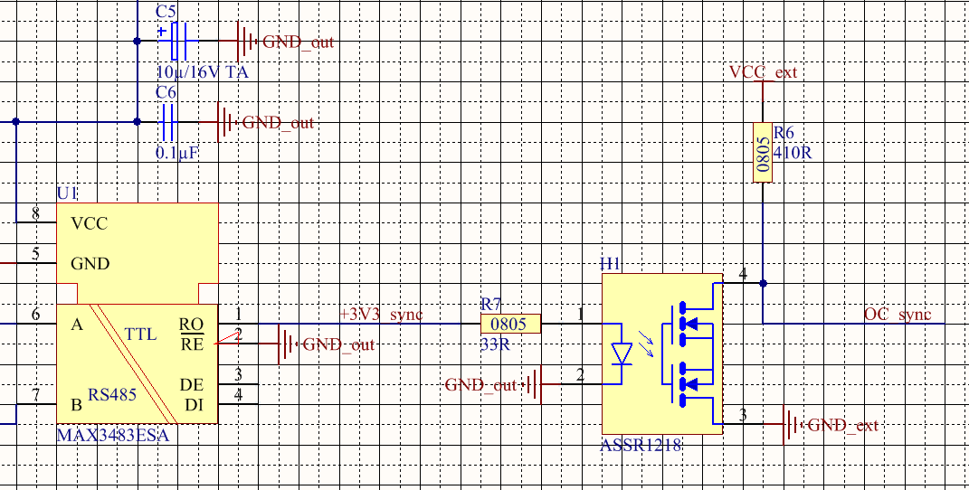 RS485-Receiver + Photo MOSFET nachgeschaltet - Mikrocontroller.net