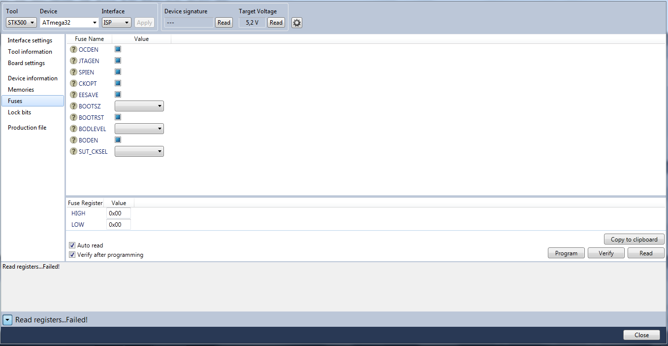 STK500 ISP / Clock - Mikrocontroller.net