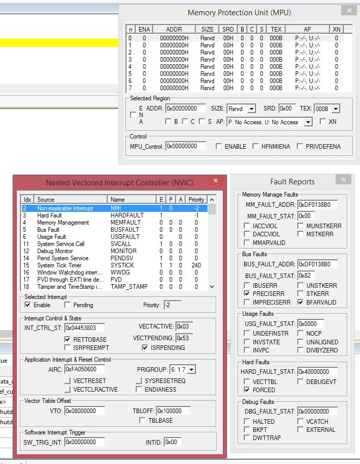Hilfe bei Hardfault fehler suche (stm32F407) - Mikrocontroller.net