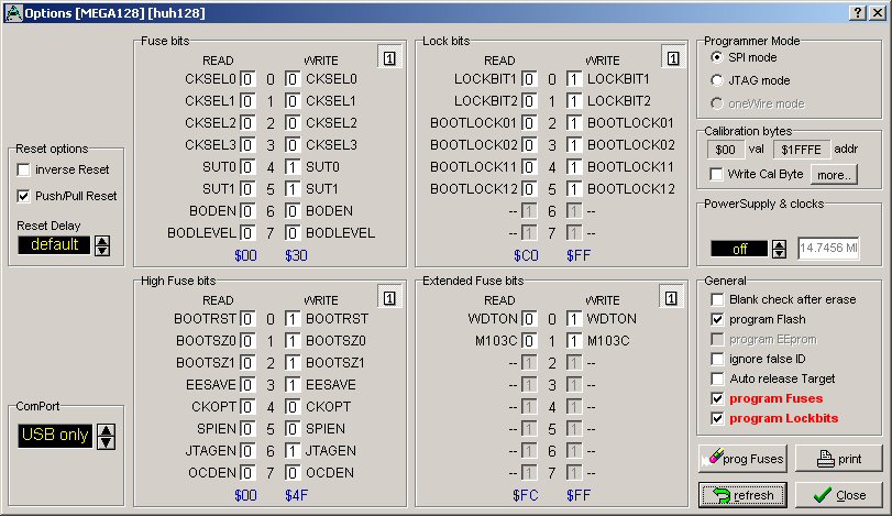 Taktfrequenz Mega128 - Mikrocontroller.net