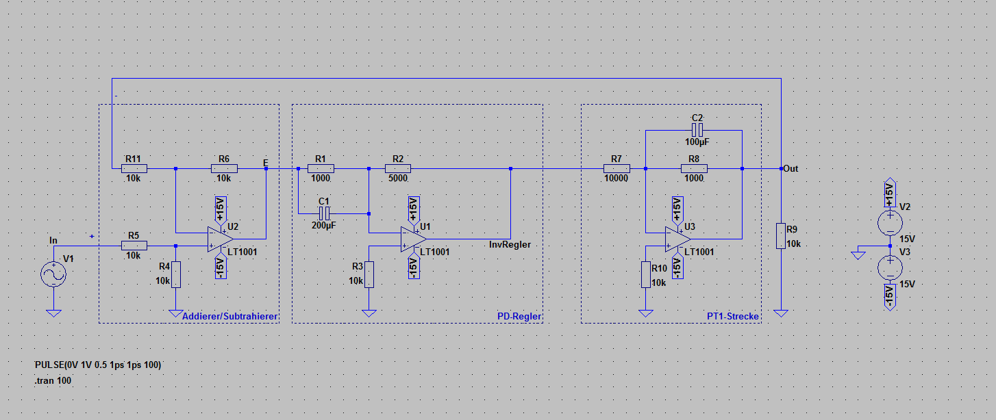 PD-Regler mit PT1-Strecke - Mikrocontroller.net