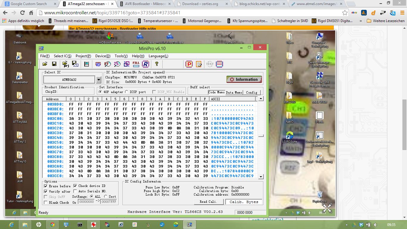 ATmega32 zerschossen - Bootloader Hilfe nötig - Mikrocontroller.net