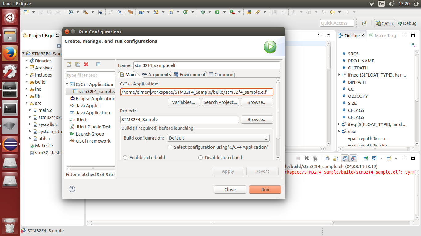 Eclipse Problem (STM32) - Mikrocontroller.net