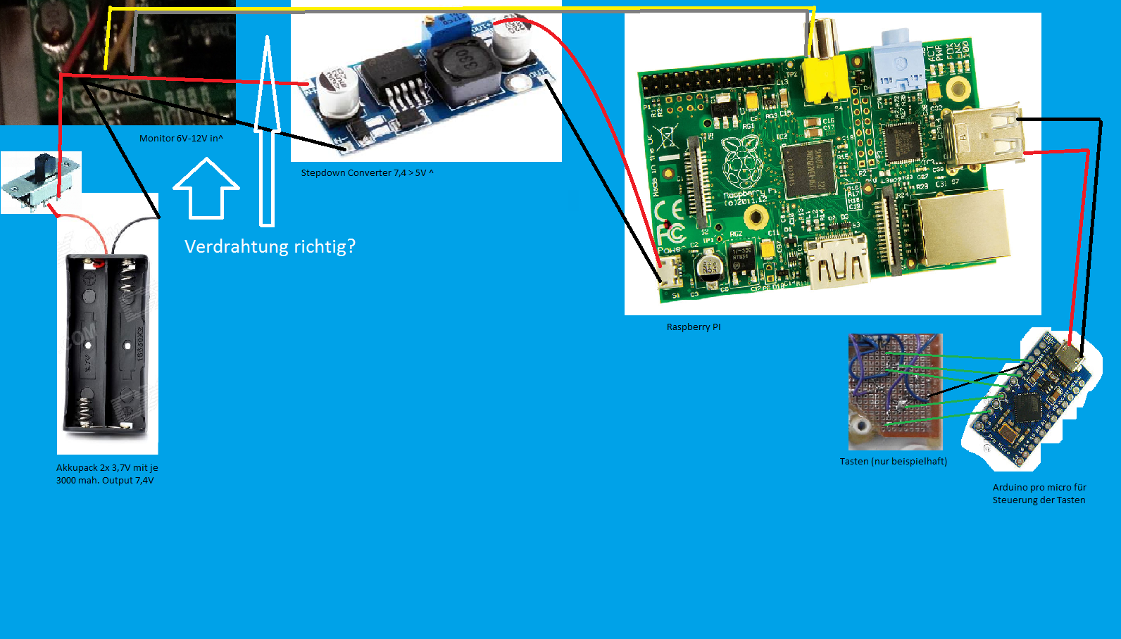 Raspberry Pi Portable Akku Stromkreis Problem. - Mikrocontroller.net