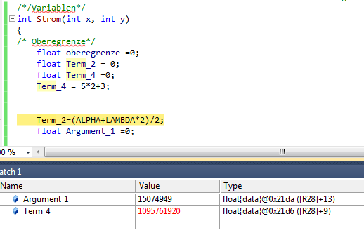Variable im Watchfenster "falsch" - Mikrocontroller.net