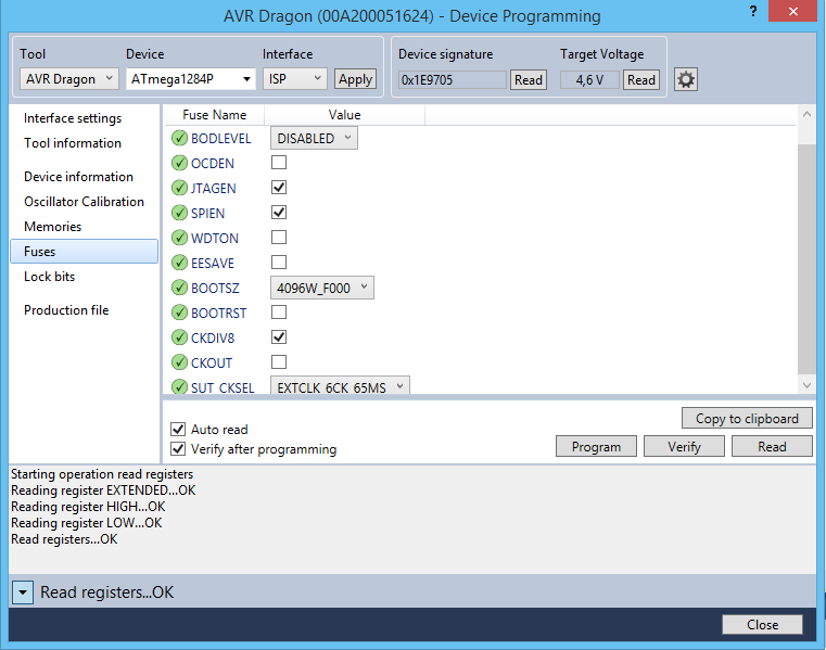 8 MHz Quarzoszialtor an Atmega 1284p - Mikrocontroller.net