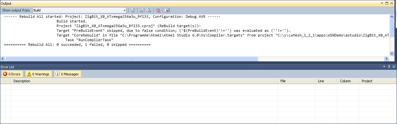 Atmel Studio 6 Fehlermeldung - Mikrocontroller.net