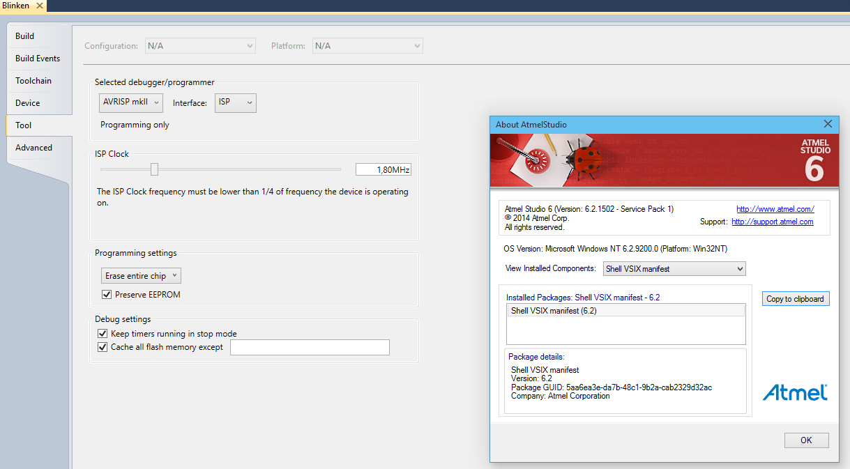 eHaJo - aTeVaL mit Atmel Studio 6.2 einstellen / loslegen - Mikrocontroller.net