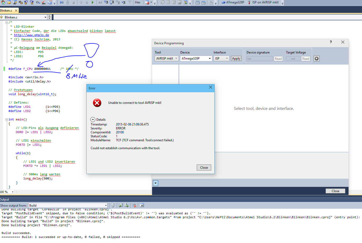 eHaJo - aTeVaL mit Atmel Studio 6.2 einstellen / loslegen - Mikrocontroller.net