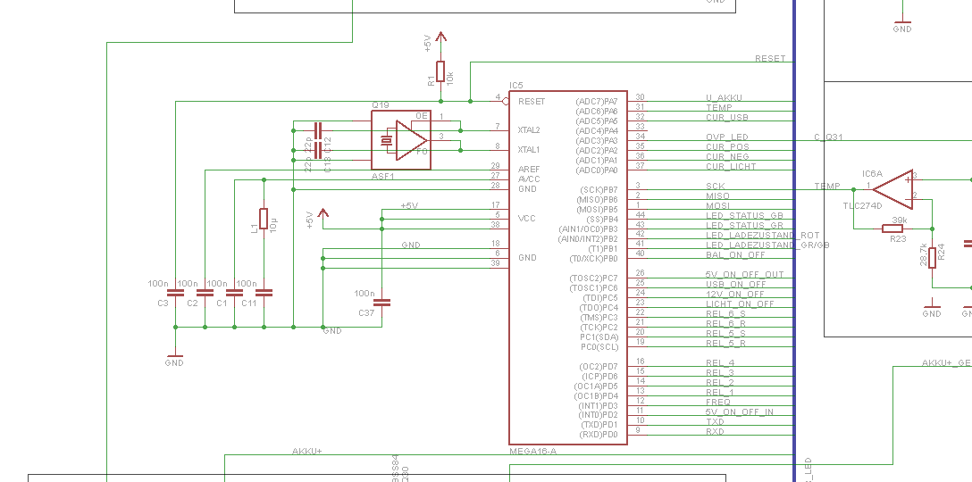 Atmega16 - RESET-Pin ist niederohmig - Mikrocontroller.net