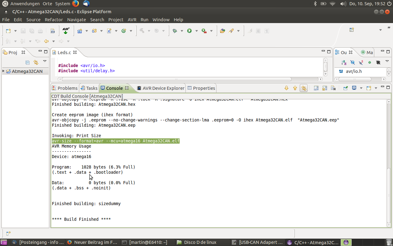 Eclipse Einstellungen AVR - Linux - Mikrocontroller.net