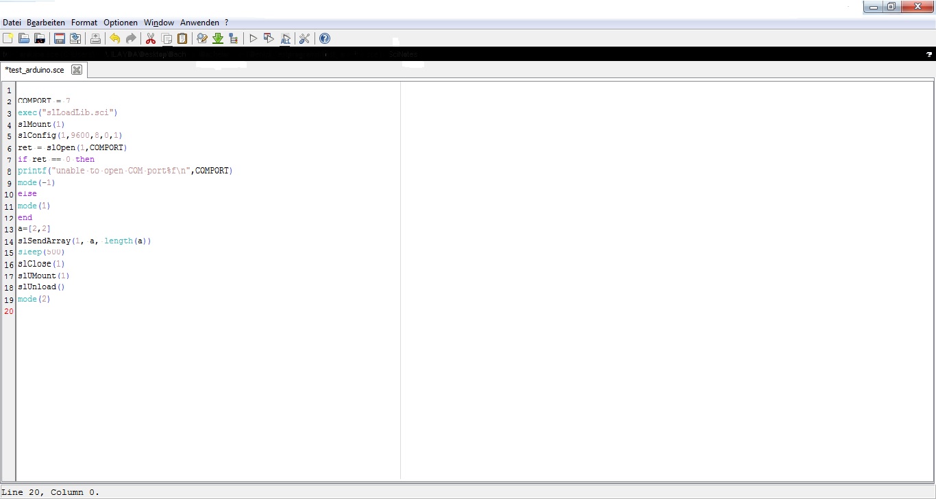Serielle Kommunikation zwischen SciLAB und Arduino - Mikrocontroller.net