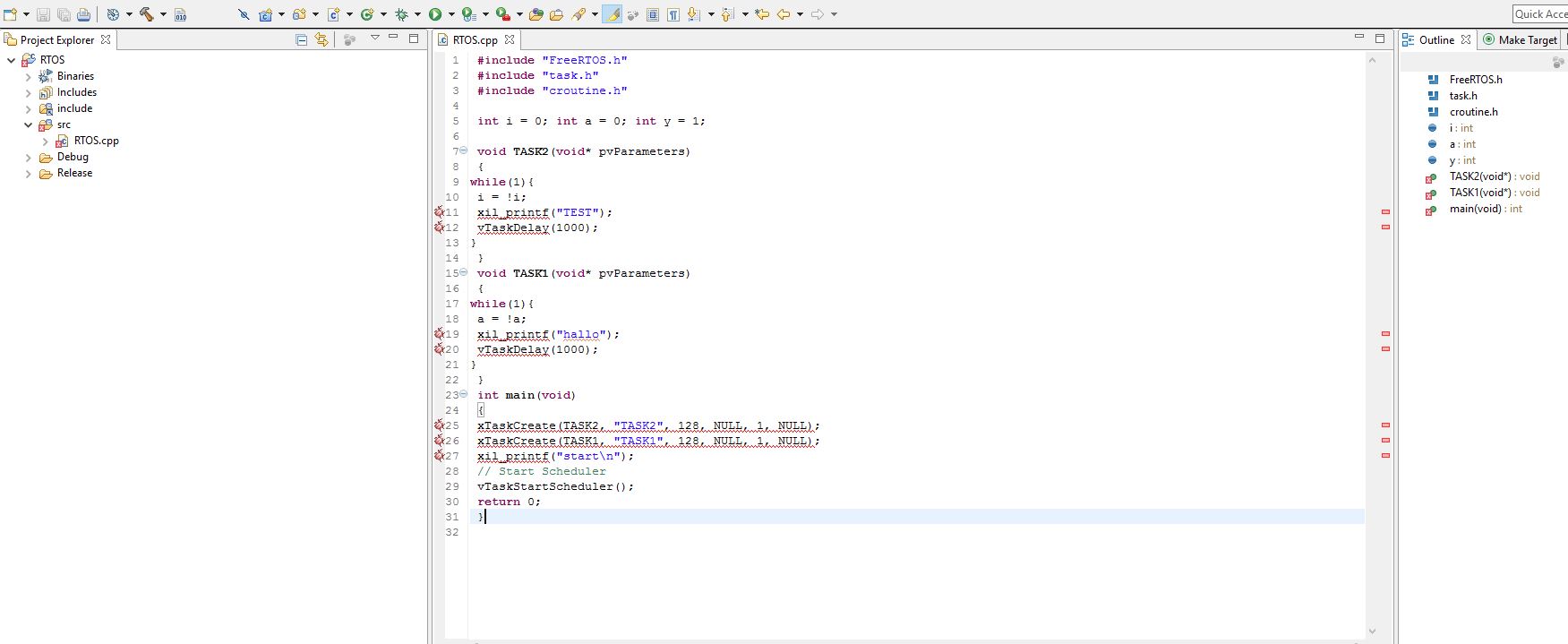 FreeRTOS mit Eclipse Fehler - Mikrocontroller.net