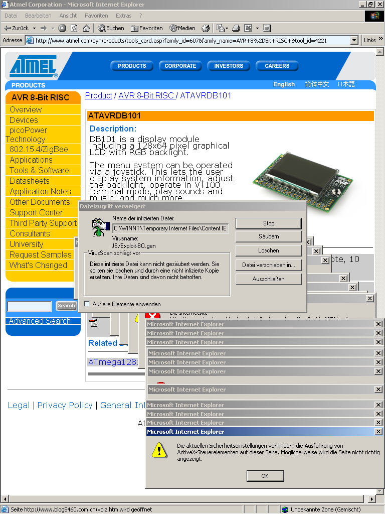 Atmel DB101 - 128x64 LCD mit RGB Hintergrundbeleuchtung - Mikrocontroller.net