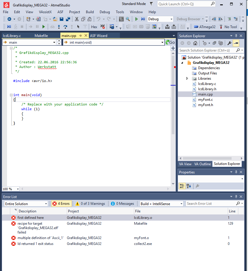 LCD Lib in AVR Studio einbinden - Mikrocontroller.net