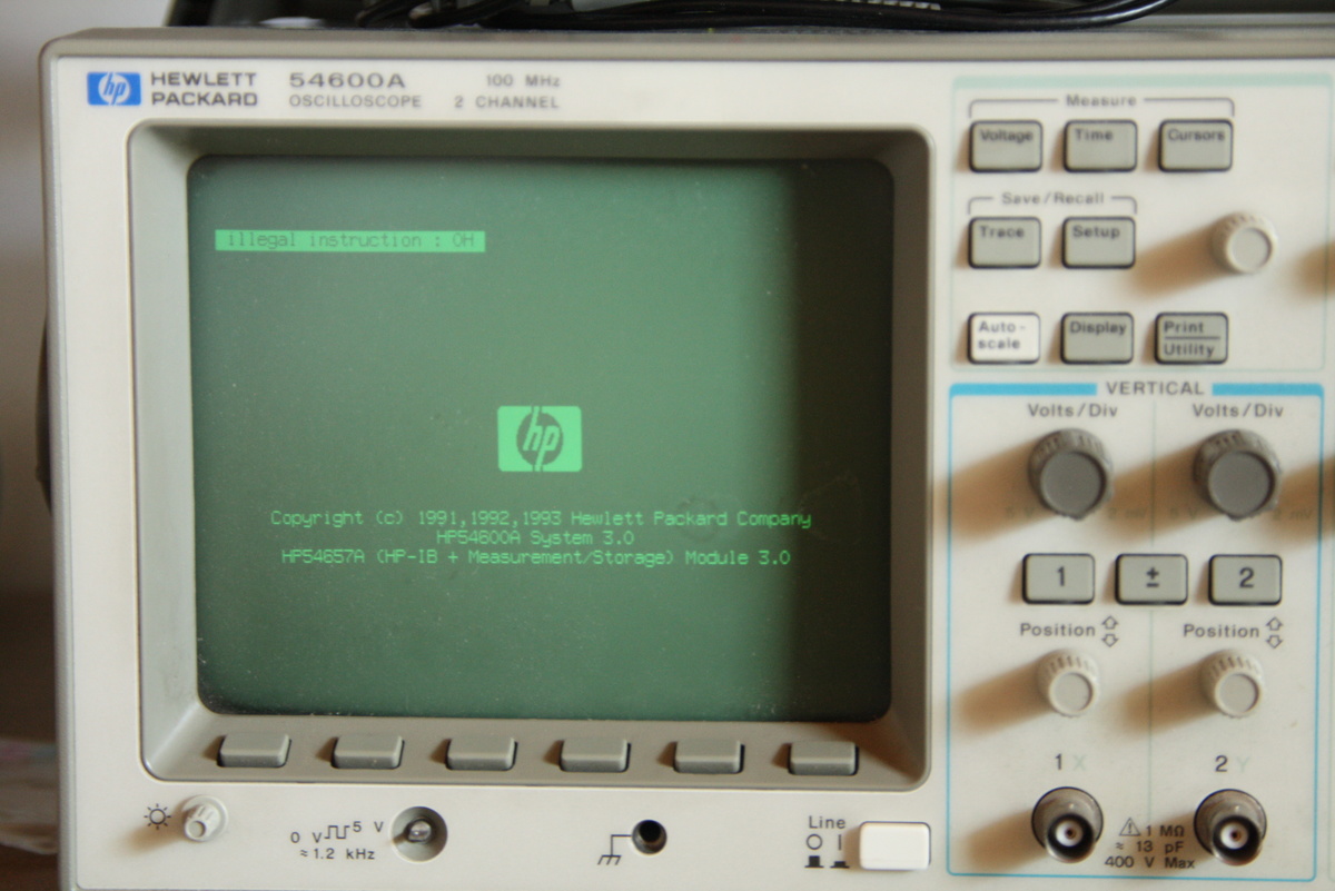 HP 54600A oscilloscope funktioniert nicht - Mikrocontroller.net