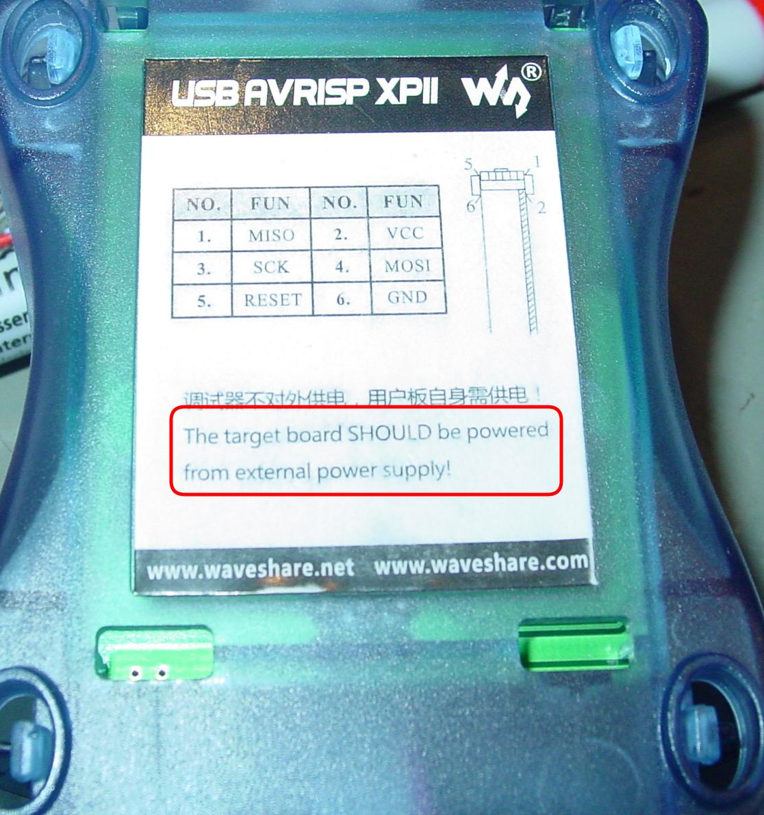 Waveshare USB AVR ISP XPII Programmer - Stromversorgung für Mikrocontroller? - Mikrocontroller.net