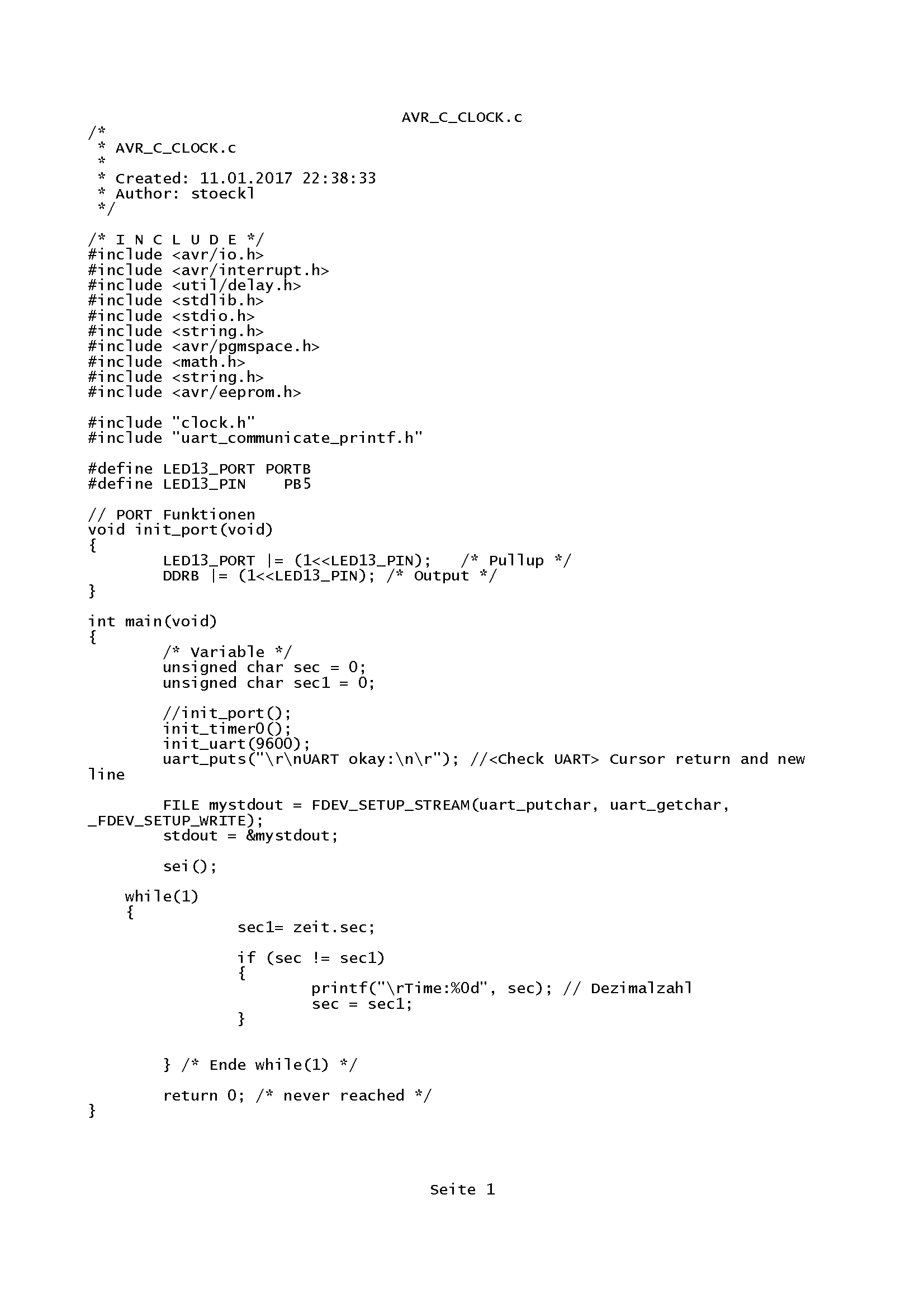 Kleines Programm - großes Problem :-( - Mikrocontroller.net