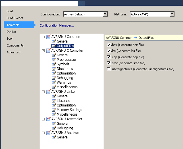 Atmel Studio 7 erzeugt kein Hex - Mikrocontroller.net