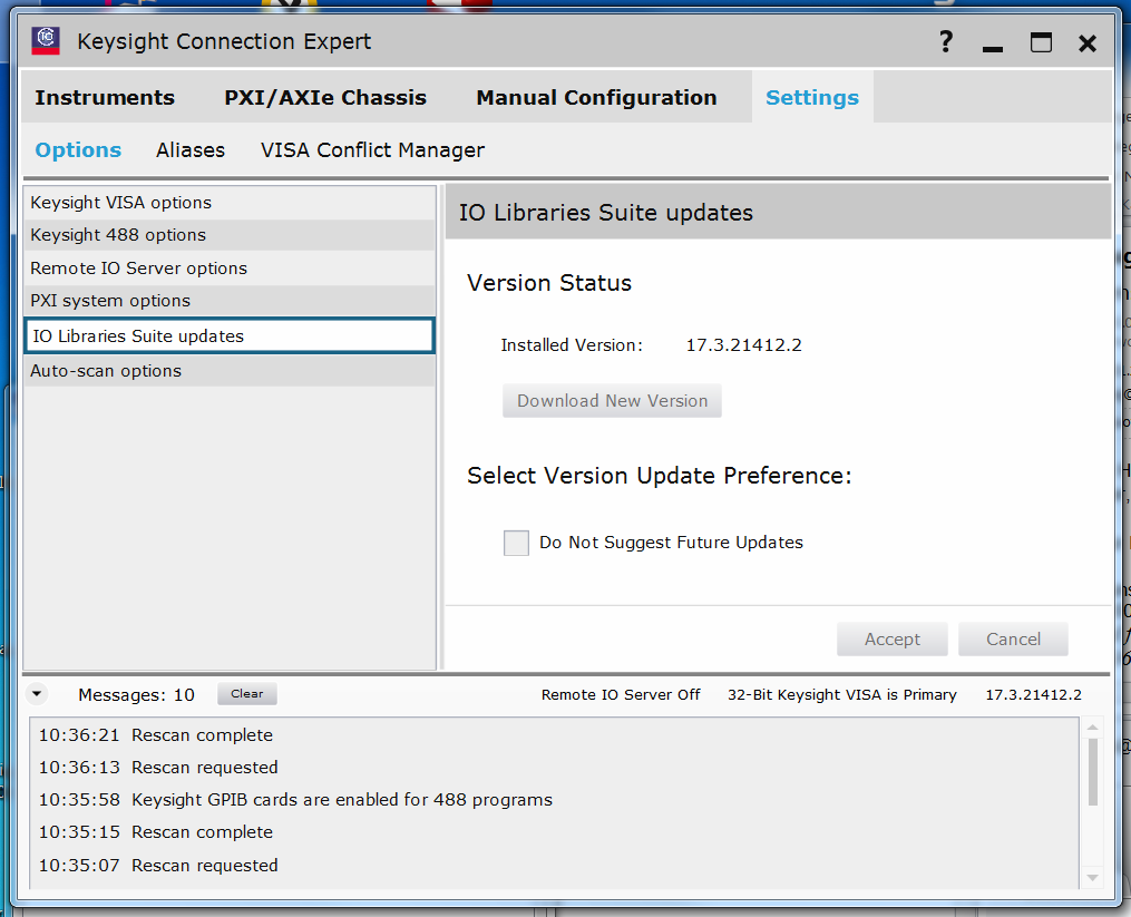 Rohde & Schwarz ESHS30 + Agilent 82357B USB/GPIB? - Mikrocontroller.net