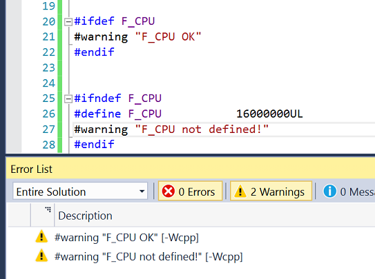 Atmel Studio - Fehler beim Compilieren bzw. Präprozessor - Mikrocontroller.net