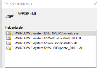 Win 10 1709 / AVRISP MK2 - Mikrocontroller.net