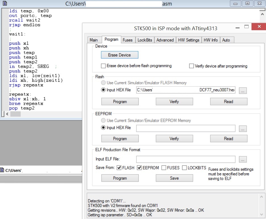 AVR-Studio 4.19 Probleme im Connect Dialog - Mikrocontroller.net