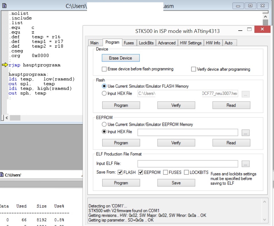 AVR-Studio 4.19 Probleme im Connect Dialog - Mikrocontroller.net