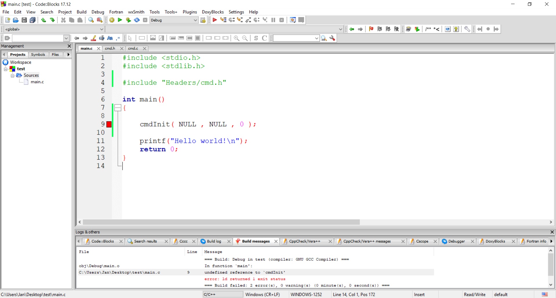 CodeBlocks - Headerdateien - Mikrocontroller.net