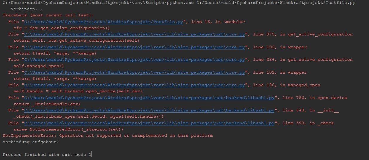 Pyusb set_configuration() Problem - Mikrocontroller.net