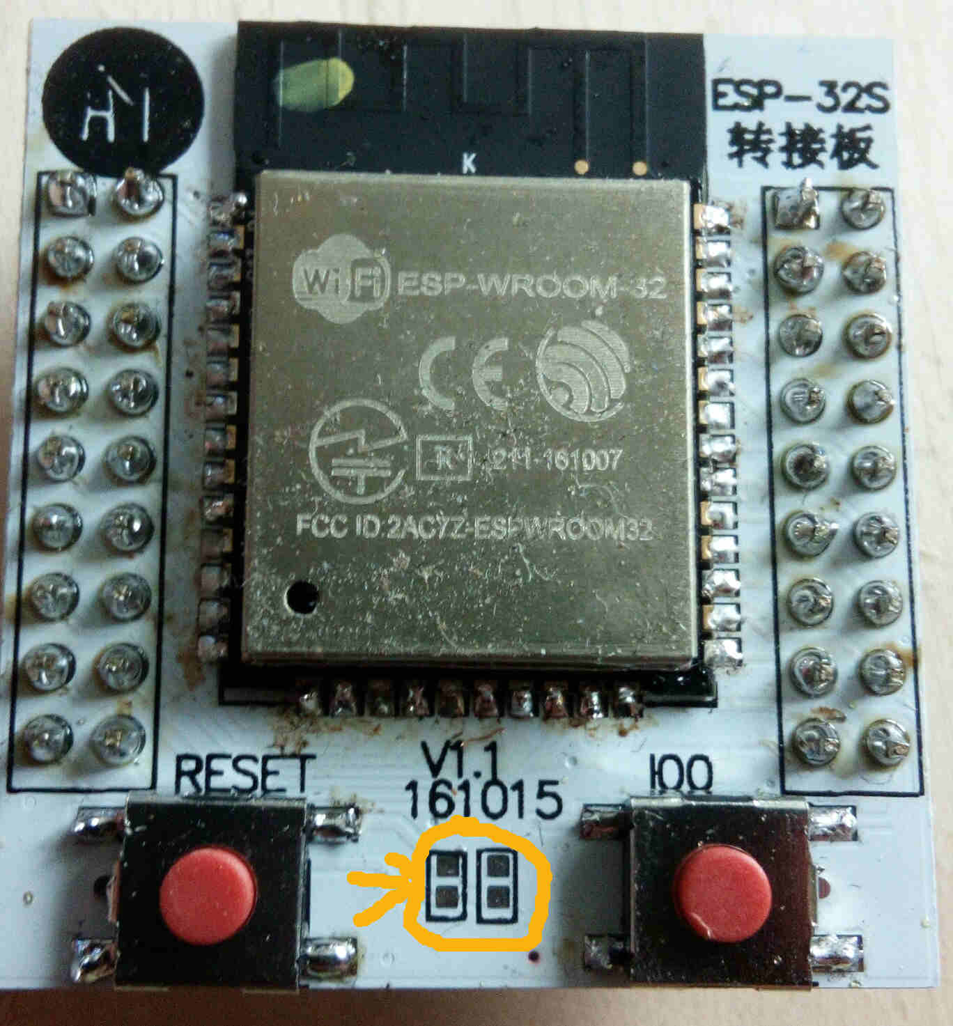 ESP32 Adapterboard V1.1 Widerstände - Mikrocontroller.net
