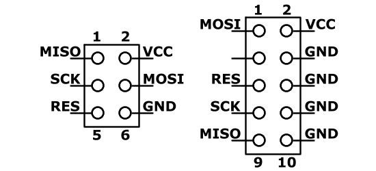 Parallel-Port-Programmer mit 6- und 10-poligem ISP-Stecker zu verkaufen - Mikrocontroller.net