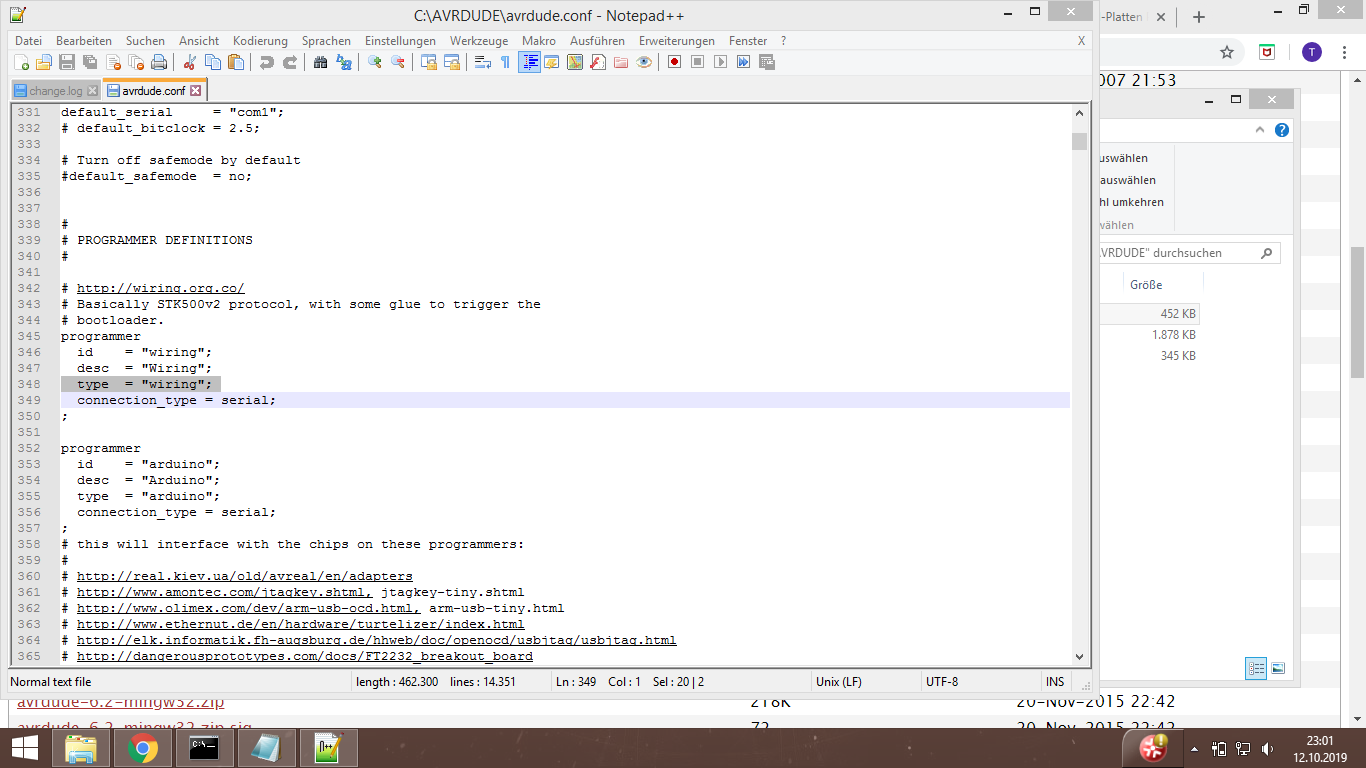Probleme mit avrdude.conf - Mikrocontroller.net