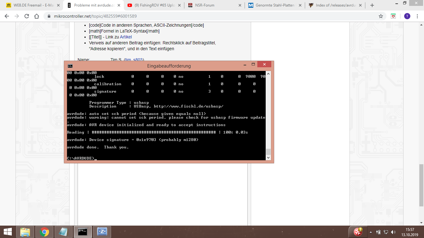 Probleme mit avrdude.conf - Mikrocontroller.net