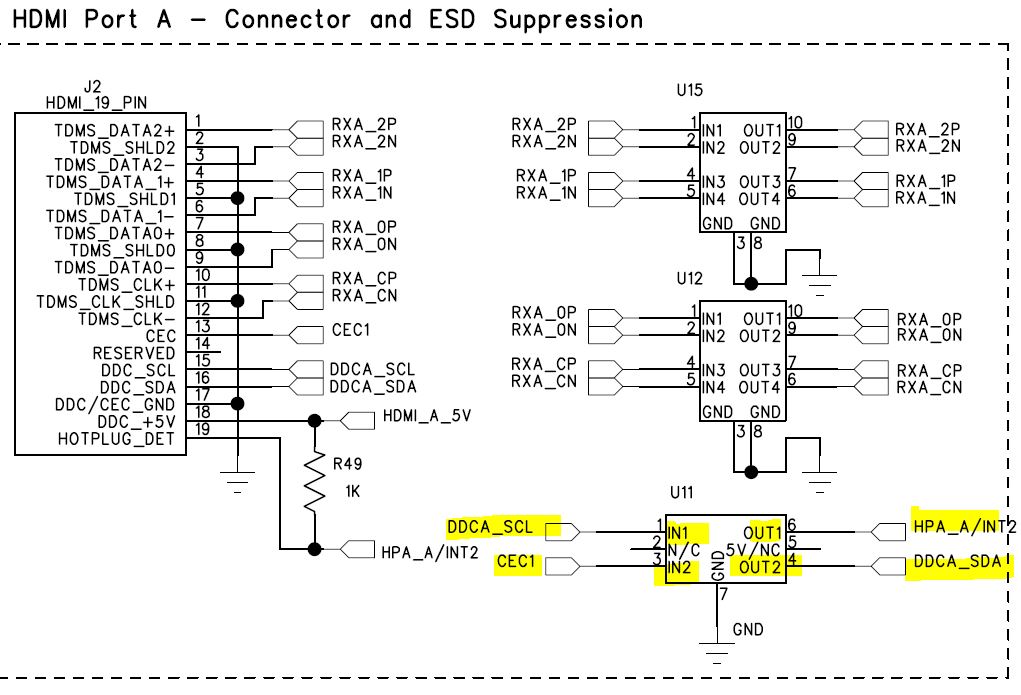 HDMI - CEC1 mit SDA verbinden? - Mikrocontroller.net